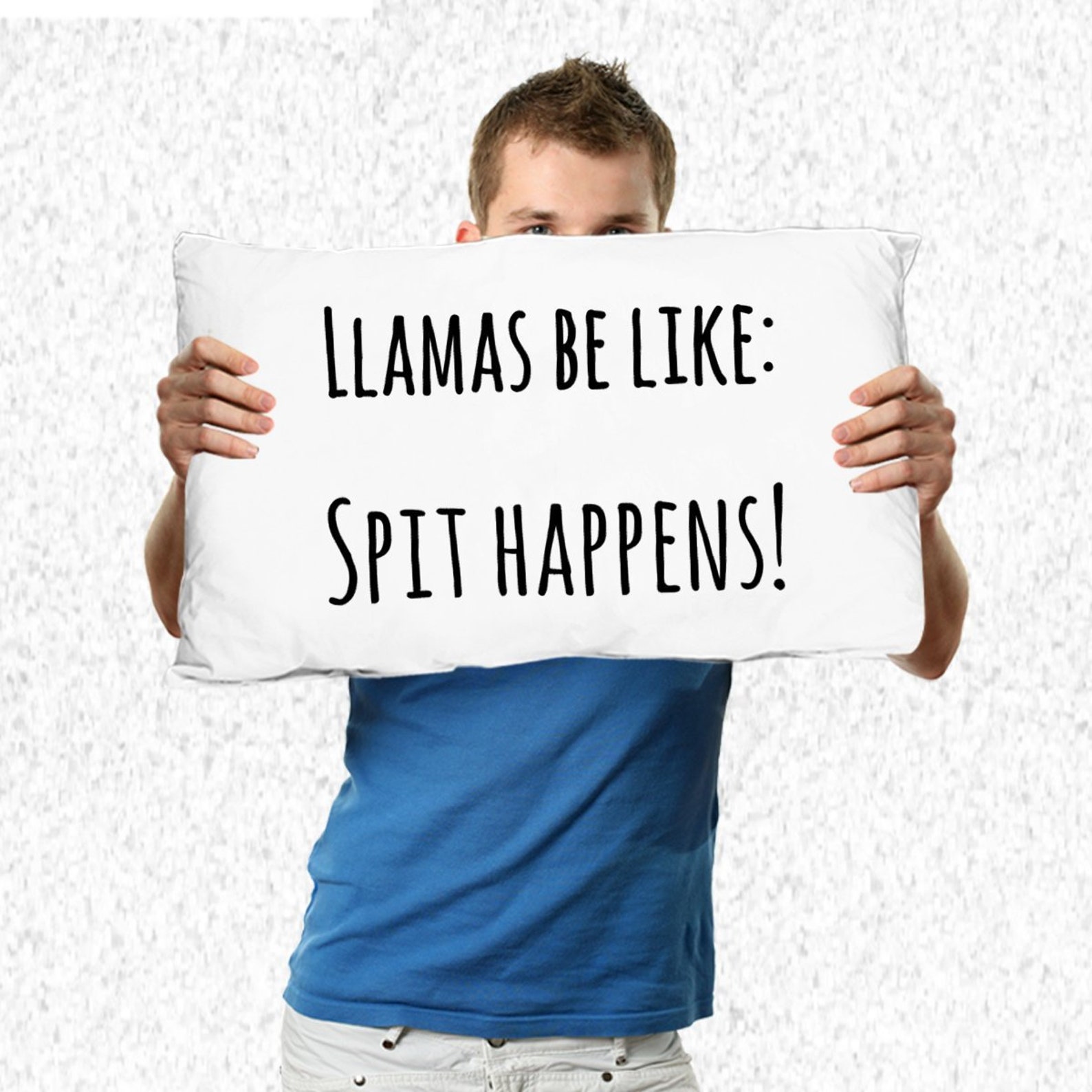 Spit Happens Llama Pillow Funny Llama Gifts Spit Happens - Etsy