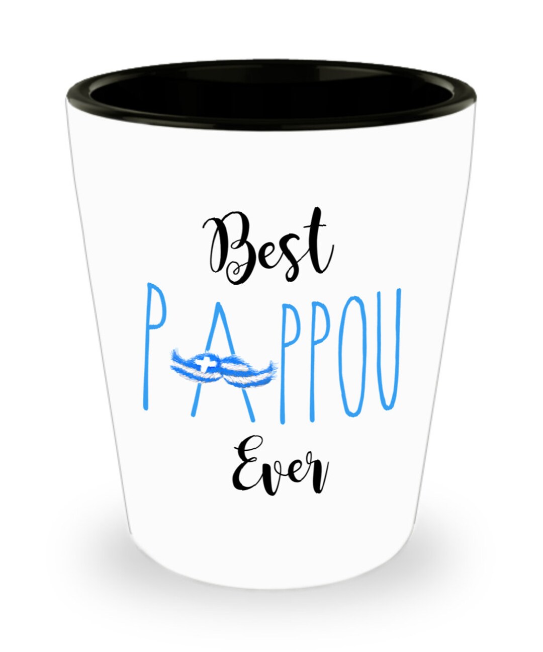 Best Pappou Ever Shot Glass Pappou Gifts Fathers Day Gift for Greek ...