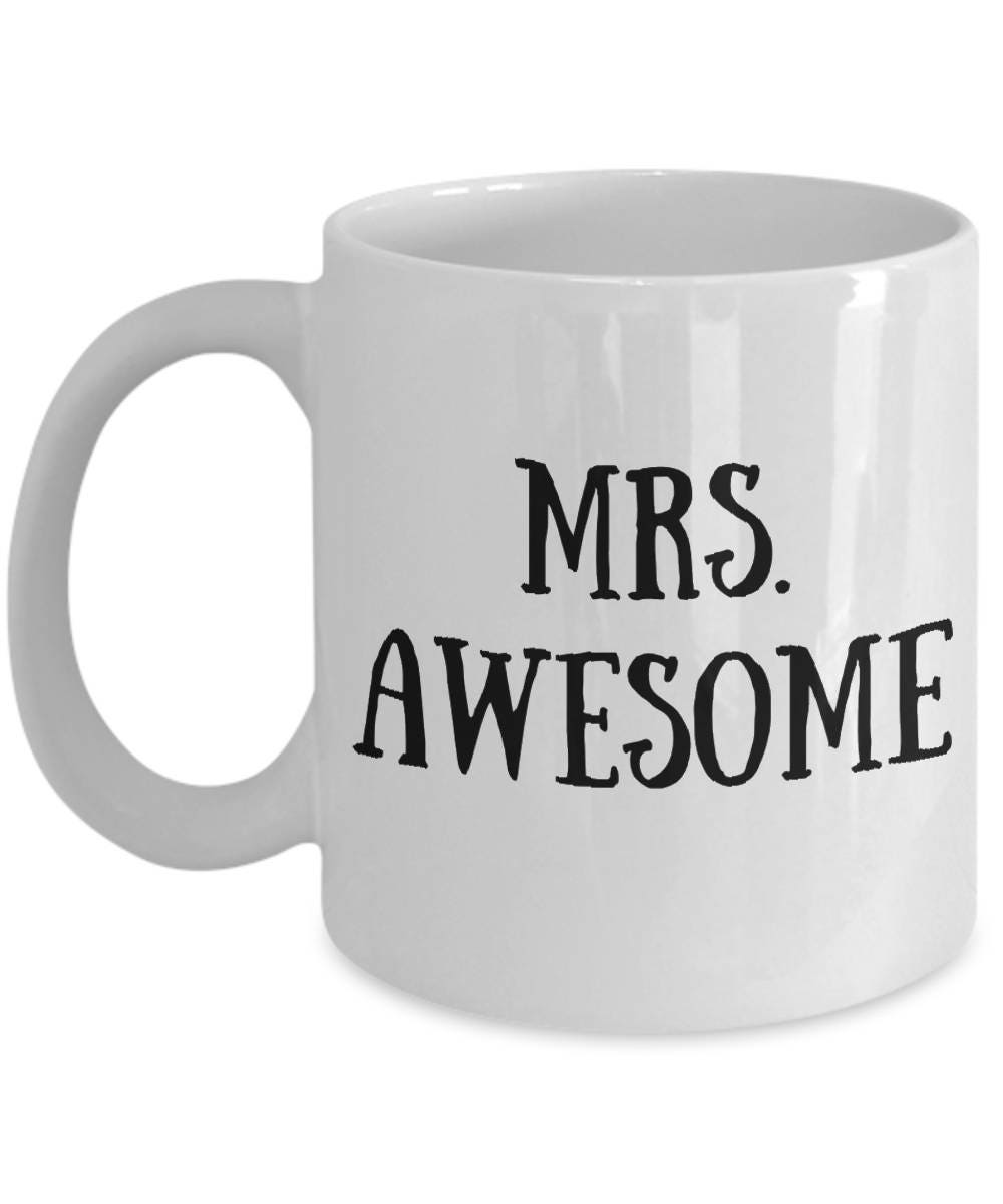 Mr and Mrs Awesome Mr and Mrs Mugs Couples Gift Anniversary - Etsy
