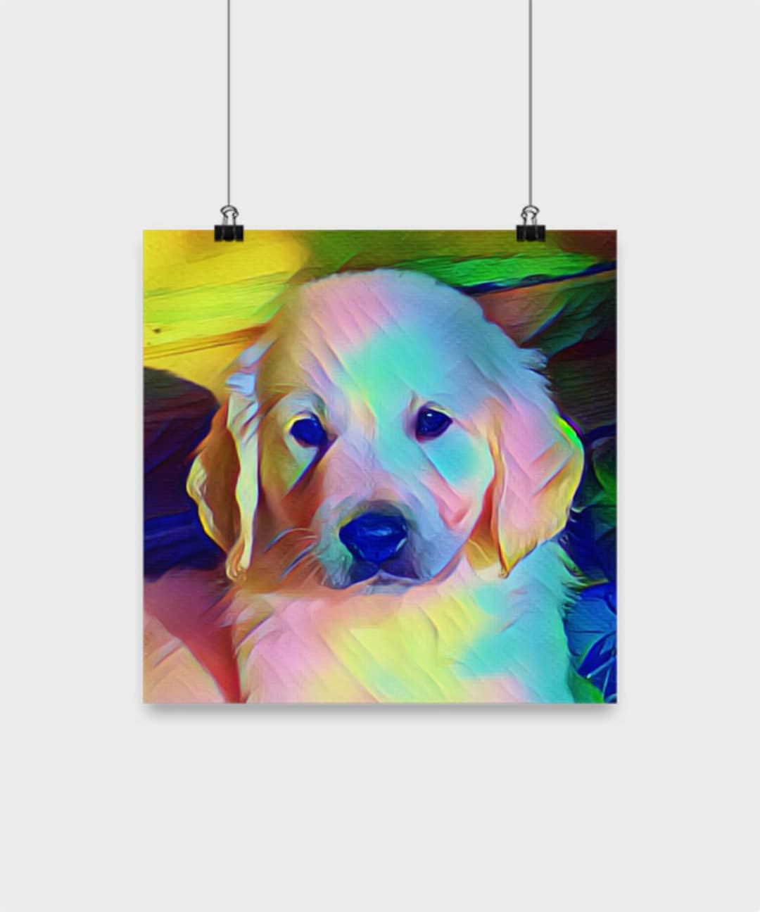 Dog Poster, Cute Puppy Poster, Golden Retriever Puppy, Labrador ...