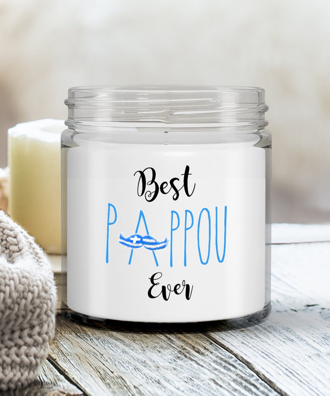 Best Pappou Ever Candle Greek Grandfather Gift for Pappou Yiayia Pappou ...