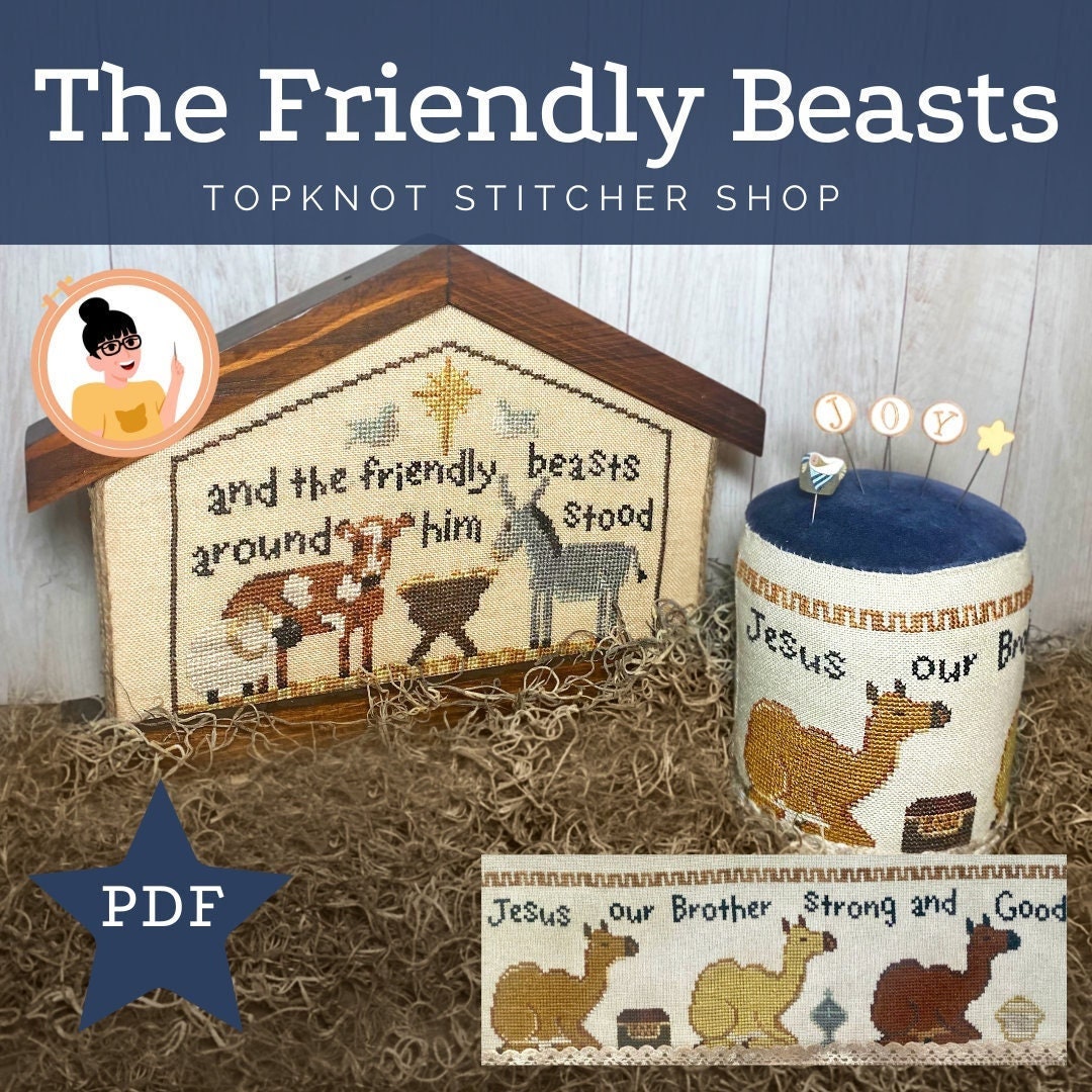 The Friendly Beasts - Nativity Scene & Camel Drum Pinkeep | Cross ...