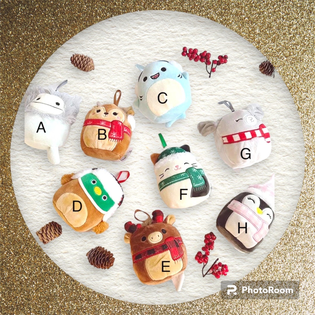 4 Custom Mini Personalized Squishmallow Ornament Christmas Tree ...