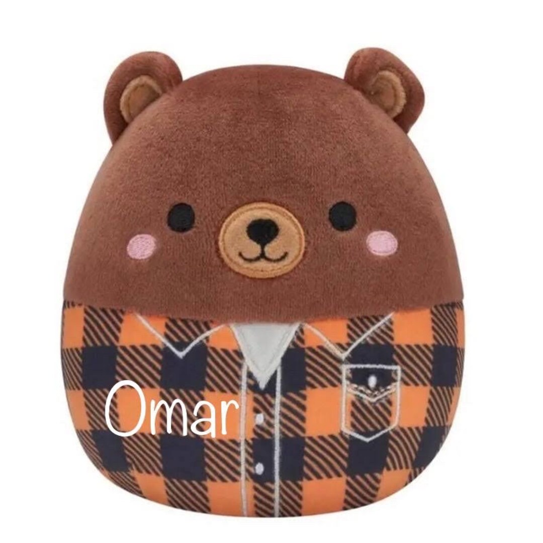 7.5 Personalized Omar the Bear Squishmallow Stuffed - Etsy