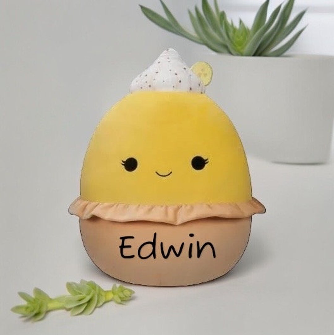 16 Personalized Edwin the Lemon Meringue Pie Squishmallow Stuffed ...