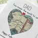 Happy Fathers Day Vintage Map Heart Card, You Mean the World to Me Dad ...