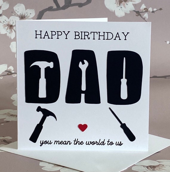 Dad Tools Birthday Card Happy Birthday Card You Mean the - Etsy