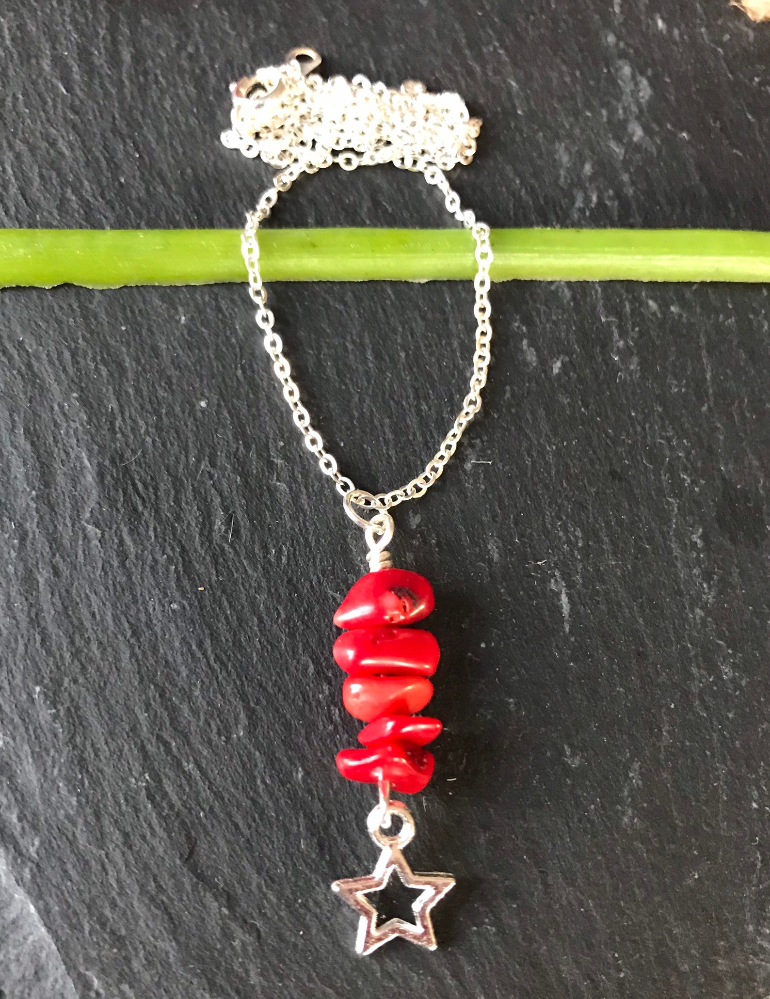 Gemstone Charm Add On, Clip on Charm, Genuine Gemstone Chips, Silver ...