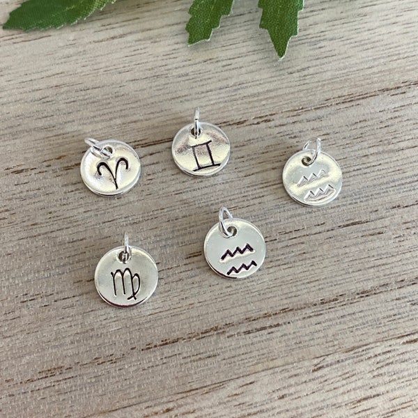 Zodiac Sign Charm - Etsy