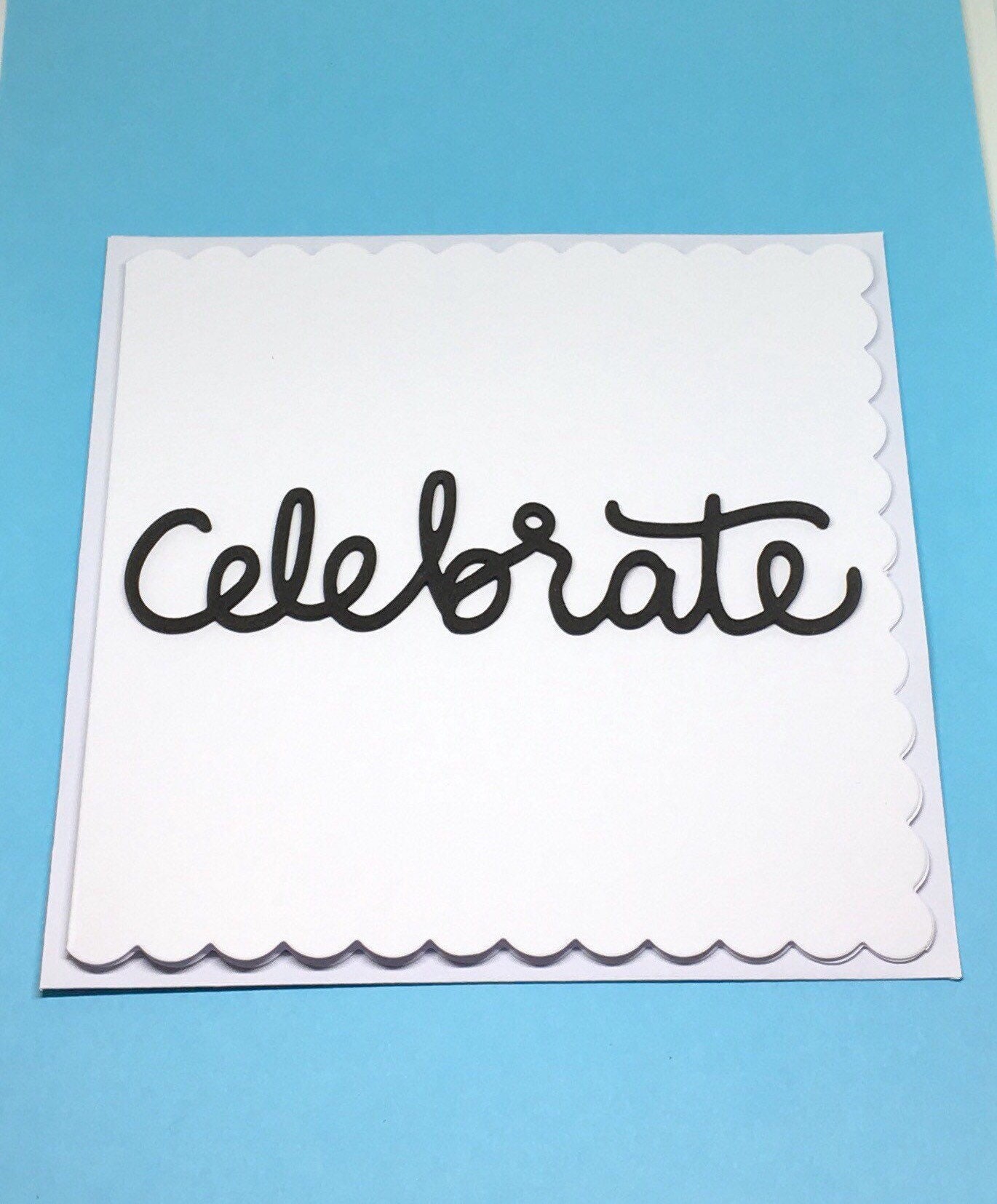 Celebrate Greetings Card Celebrate Card Good News Card 3D - Etsy