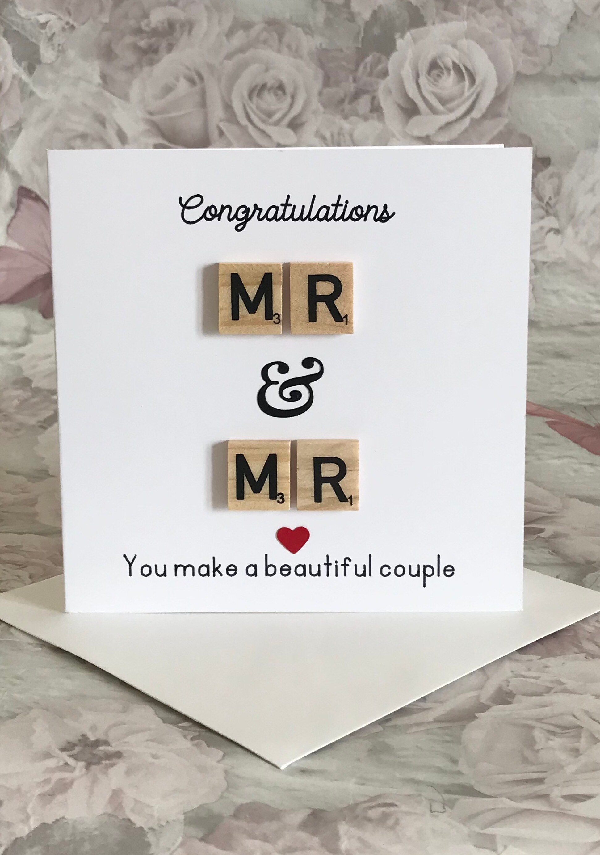 Mr and Mr Card Congratulations Card You Make a Beautiful - Etsy UK