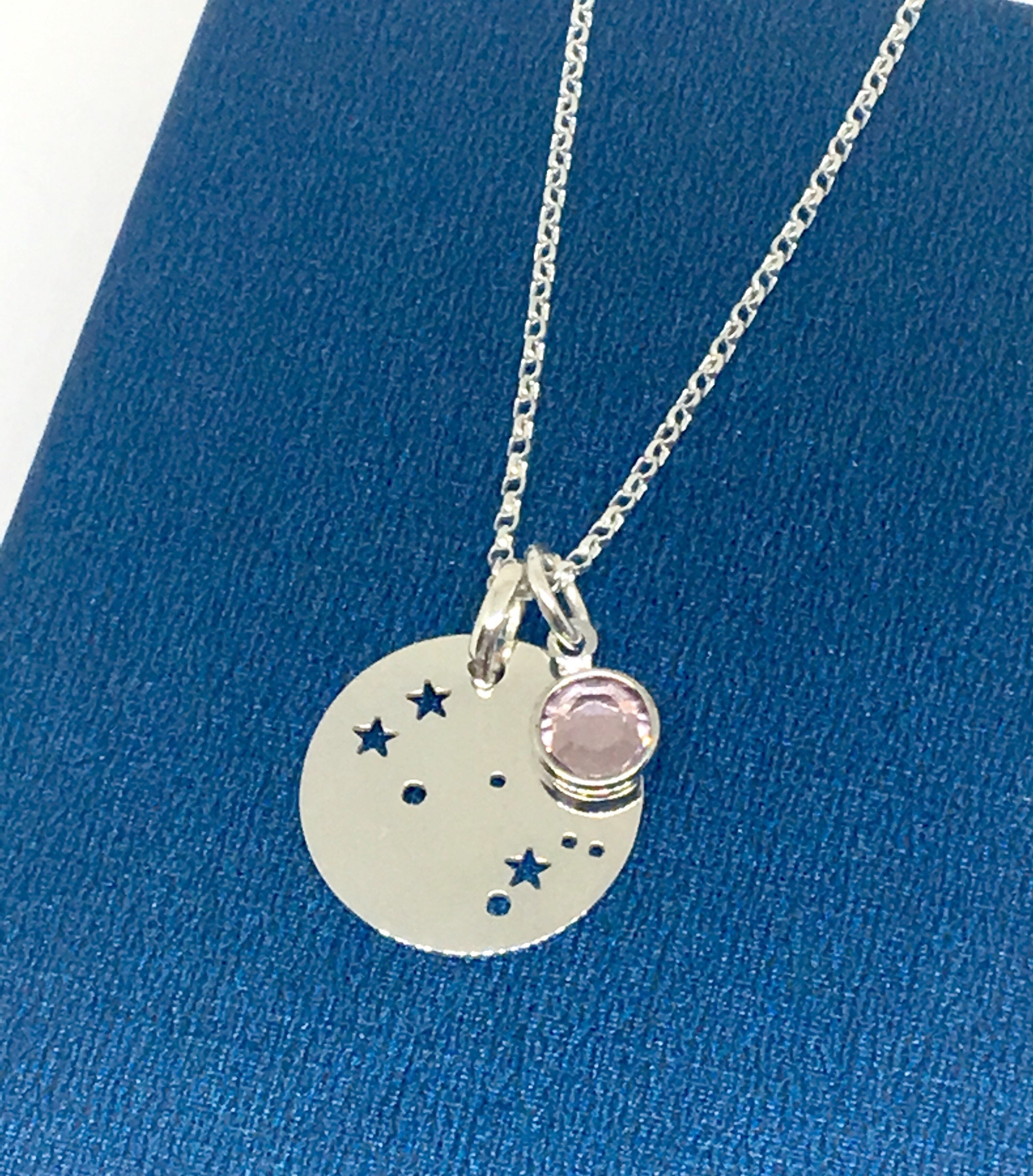 Gemini Constellation Necklace, Sterling Silver Necklace, Gemini ...