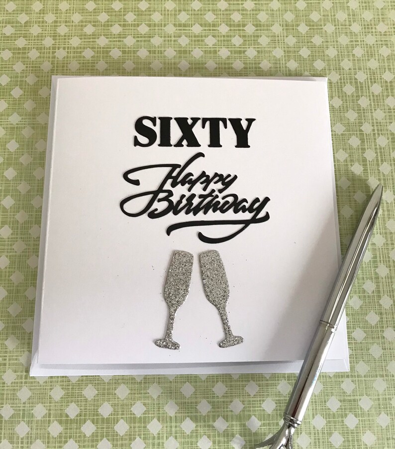 Sixty Birthday Card, 60th Birthday Card for Mum, Auntie, Grandma or ...