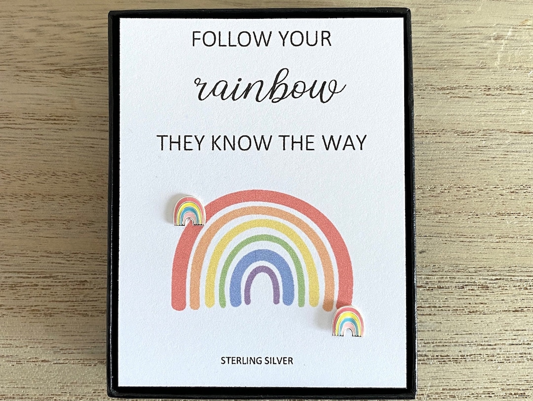 Follow Your Rainbow They Know the Way Sterling Silver Rainbow - Etsy