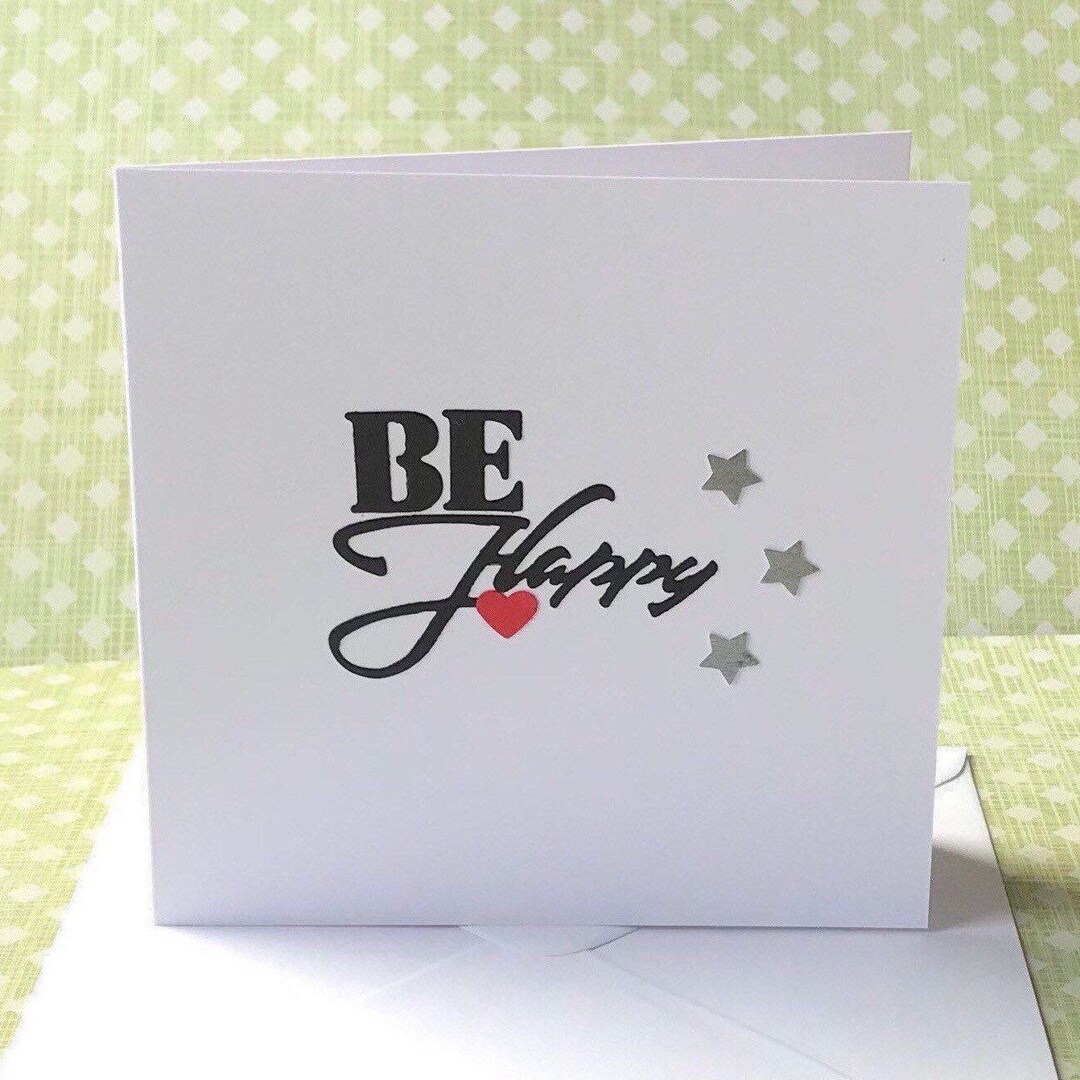 Be Happy Card, Isolation Card, Cheerful Card, Friendship Card, Positive ...