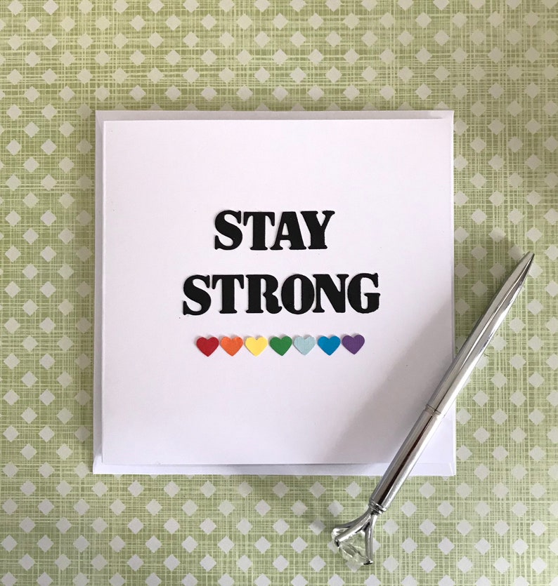Stay Strong Card, Mental Health Awareness Card, I Believe in You ...