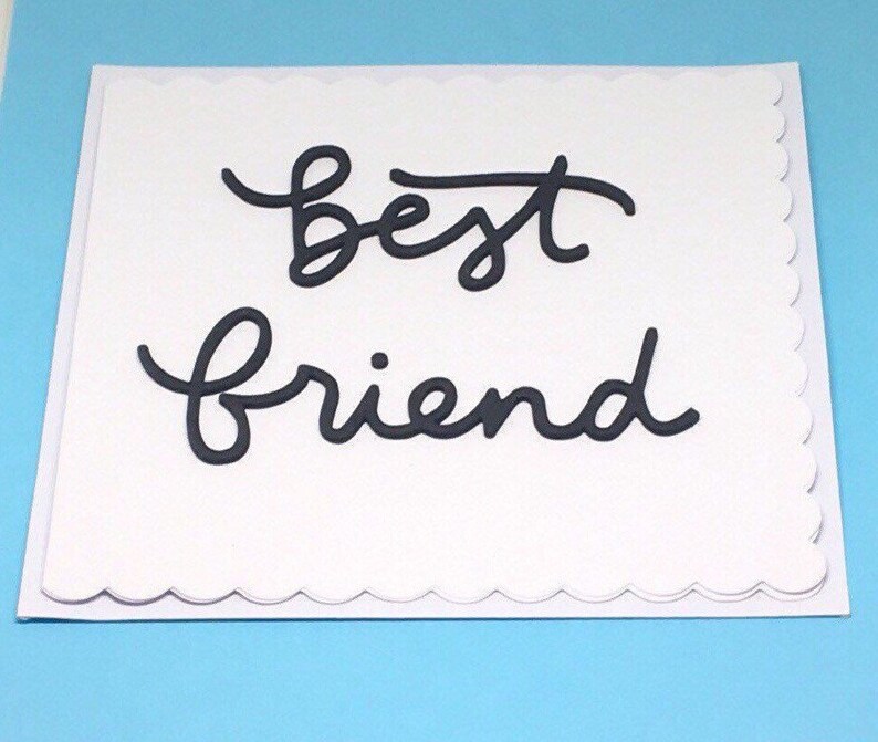 Best Friend Card BFF Card to My BFF Friendship Card Girl | Etsy