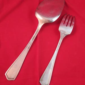 1930's Beacon Silver Plate Cake Server and Fork - Etsy