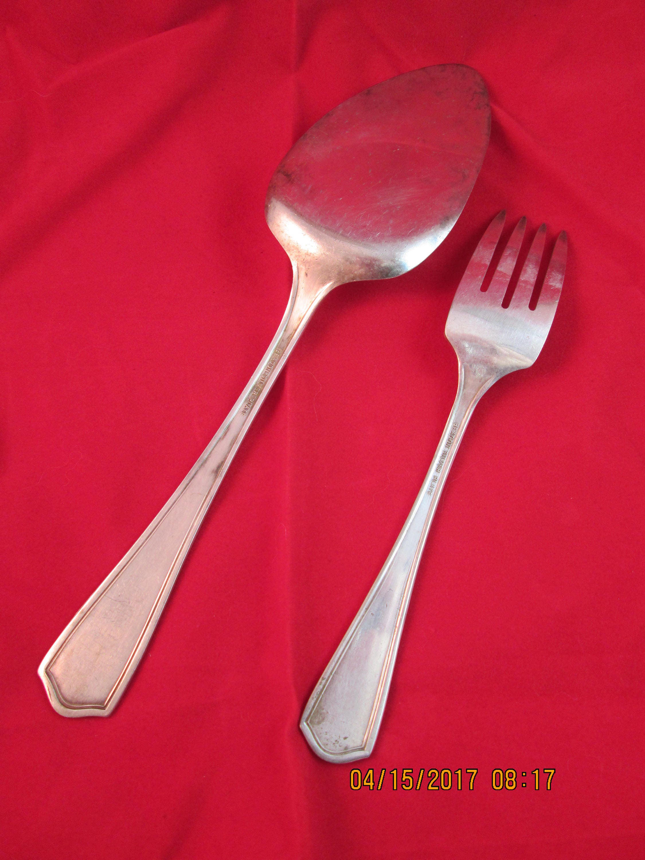 1930's Beacon Silver Plate Cake Server and Fork - Etsy