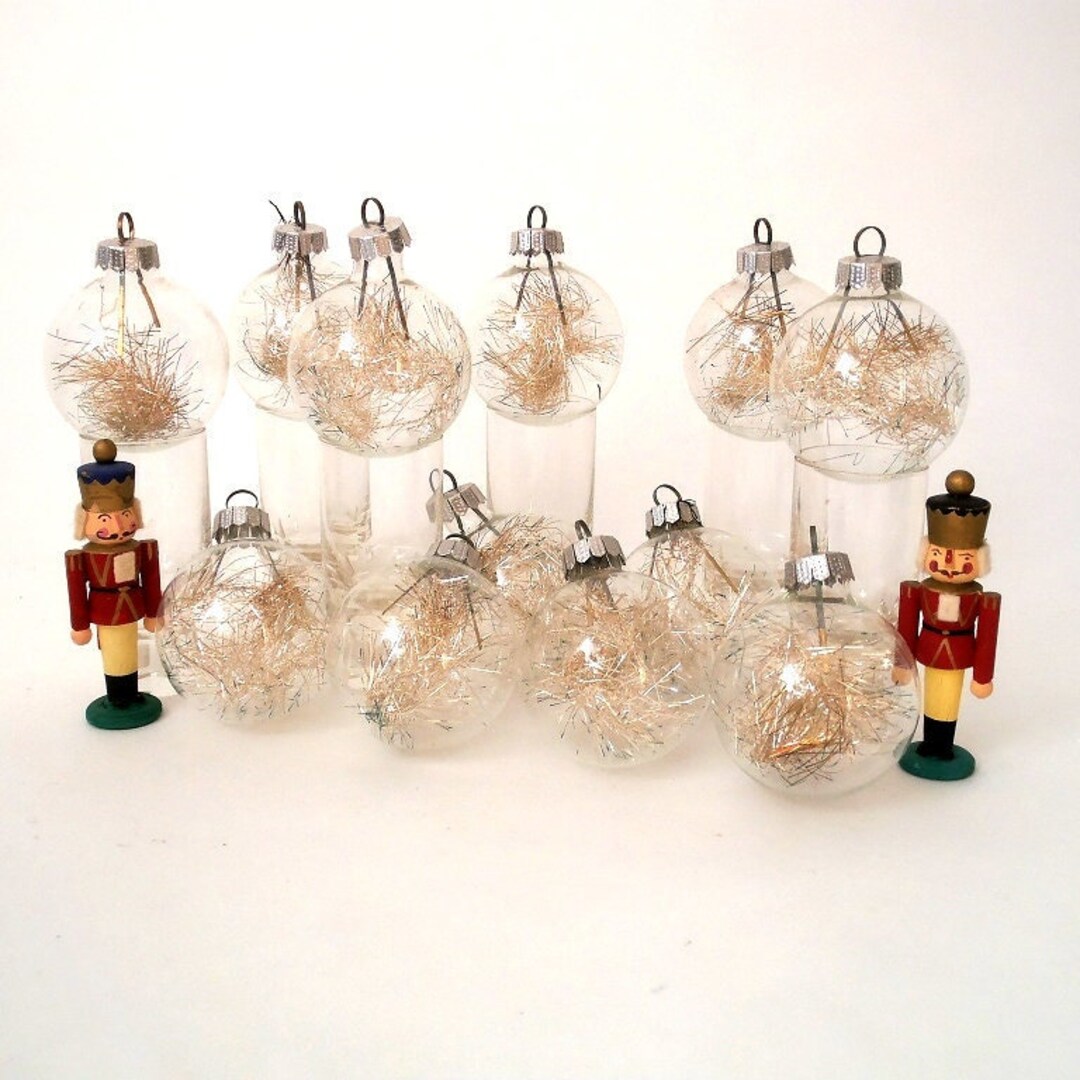 Vintage German Christmas Ornaments, Set of 12 GDR 1980s, Vintage ...