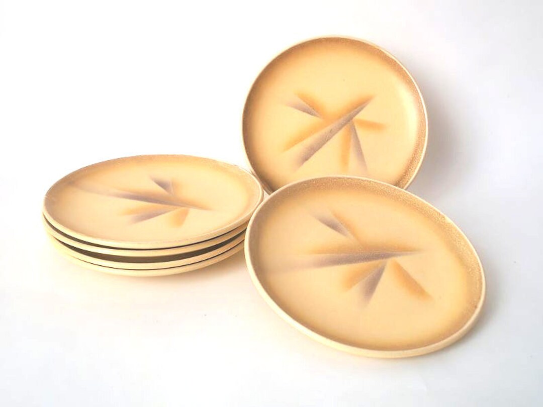Art Deco Plates, Set of Six 30s Fruit Plates, 30s Cake Plate, Art Deco ...