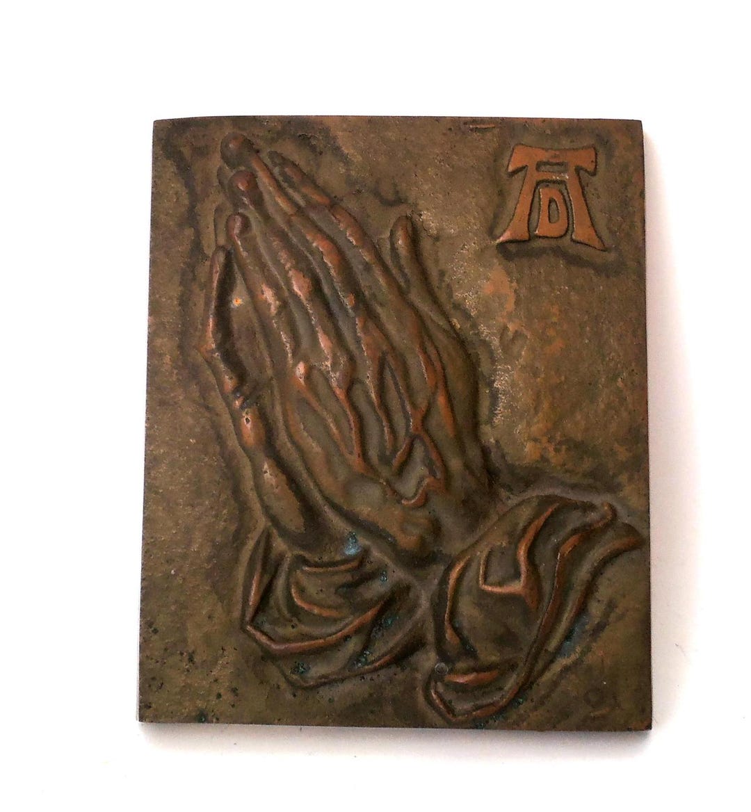 Vintage Religious Wall Plaque Praying Hands by Albrecht Dürer, Solid ...