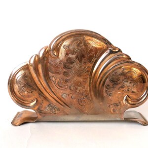 Vintage Silver Plated Letter Rack, Mid Century Letter Holder, Botanical ...