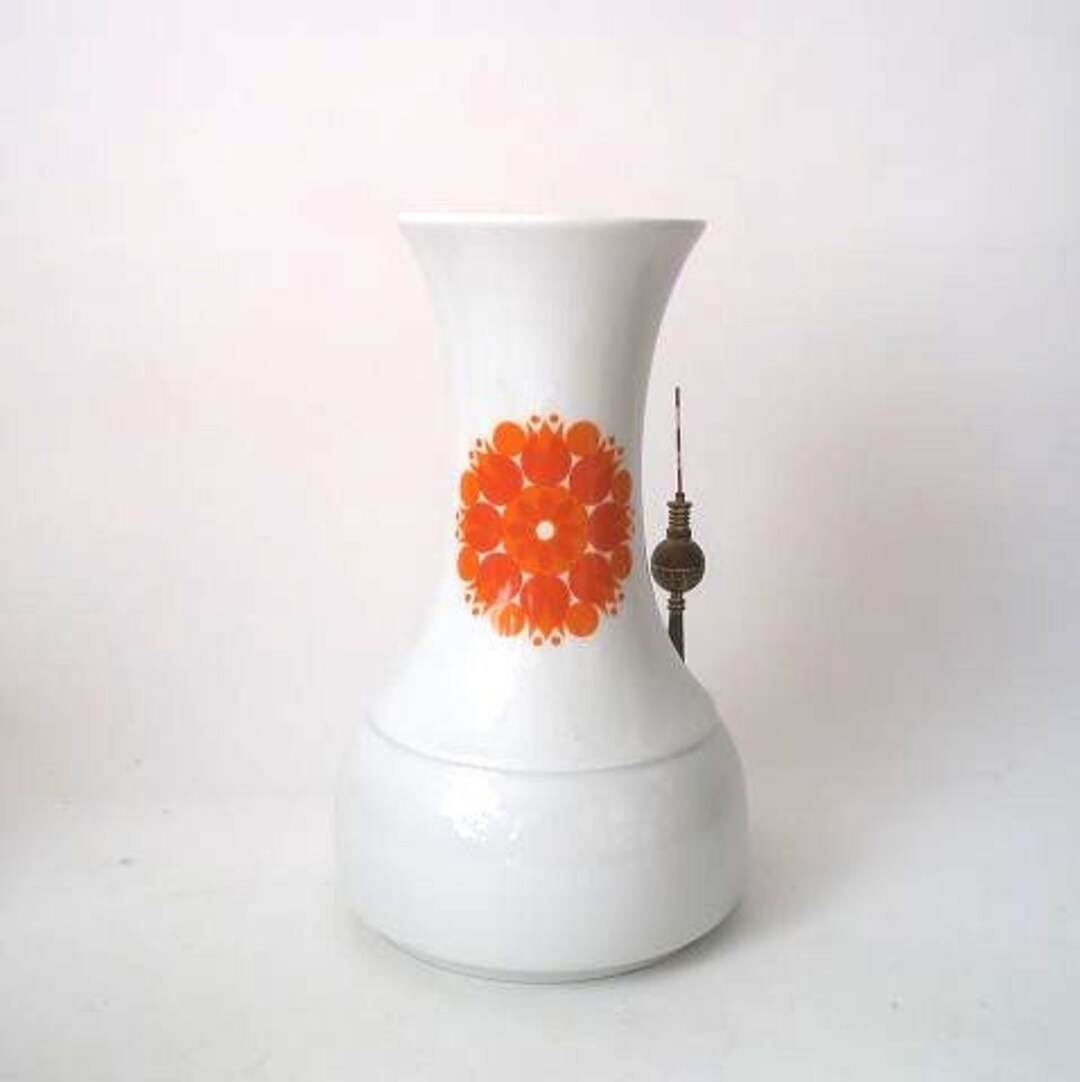 XL Vintag 70s Vase Thomas Mid Century Glazed Porcelain Vase - Etsy