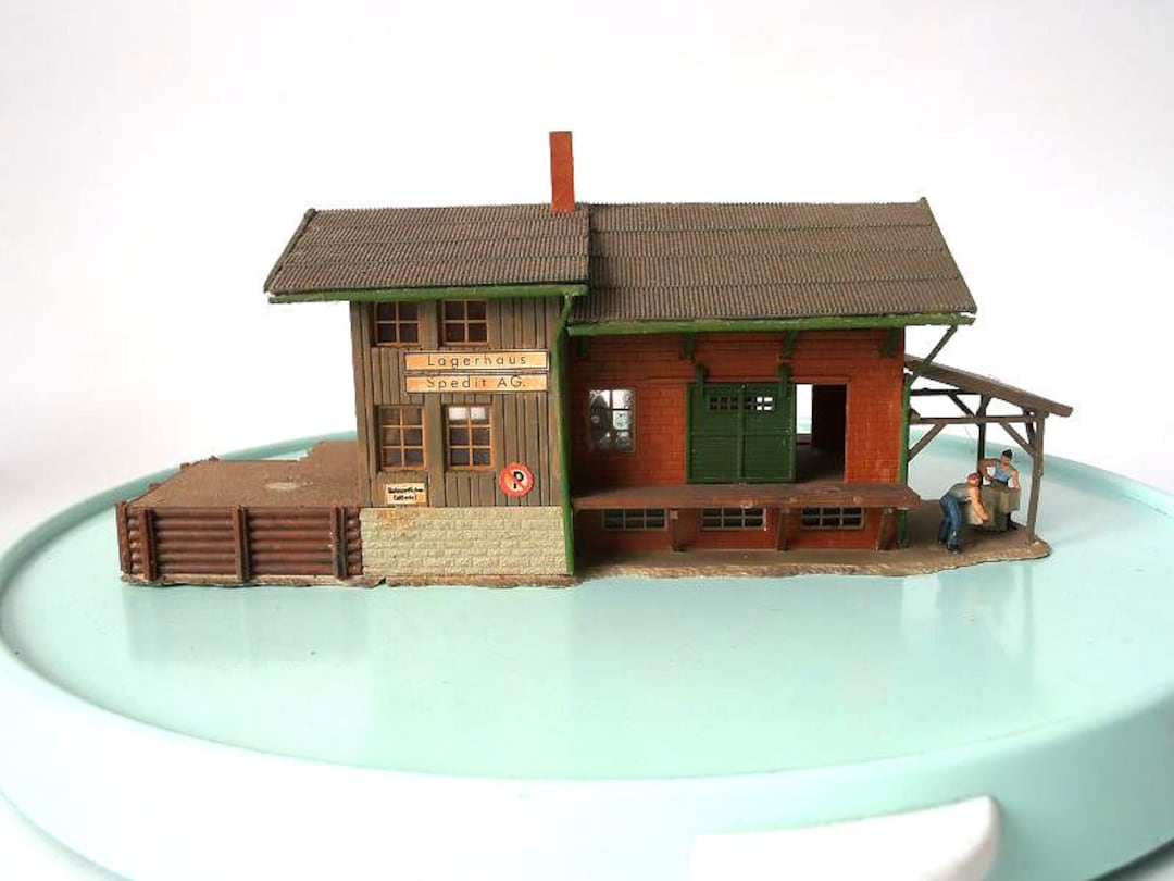 Vintage Model Train House, Architects Miniature House, Mcm Model ...