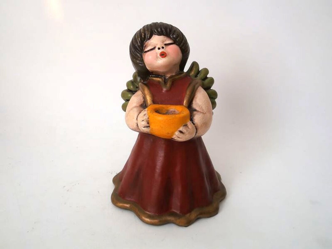 Vintage Ceramic Angel Thun Mid Century Ceramic Christmas Angel Candle ...