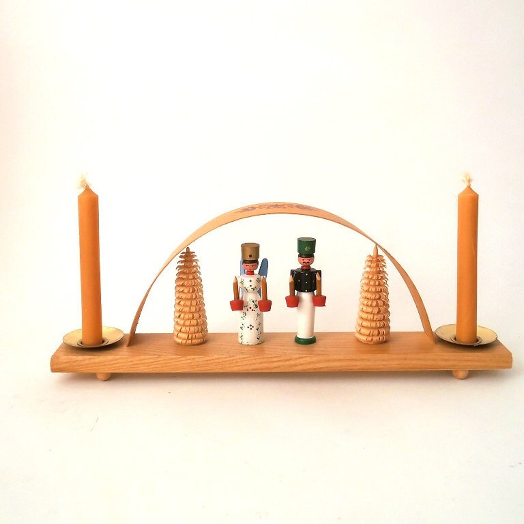 Traditional German Christmas Arc of Light With Angel and Miner ...