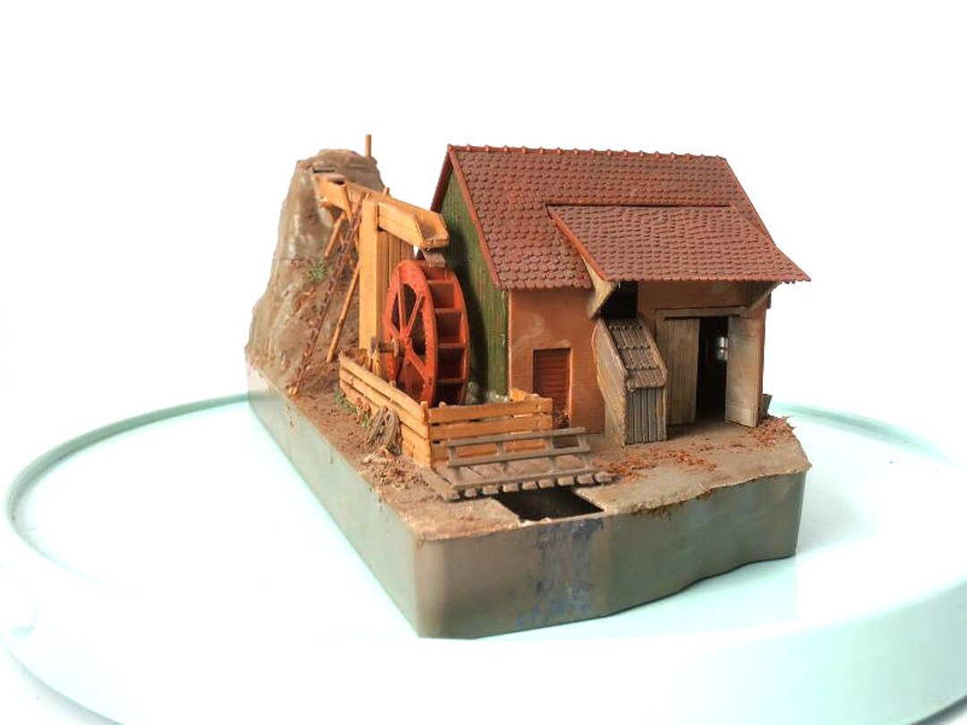 Vintage Model Train House, Architects Miniature House, Mcm Model ...