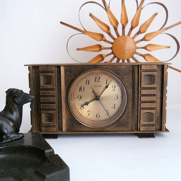 Mcm Desk Clock - Etsy