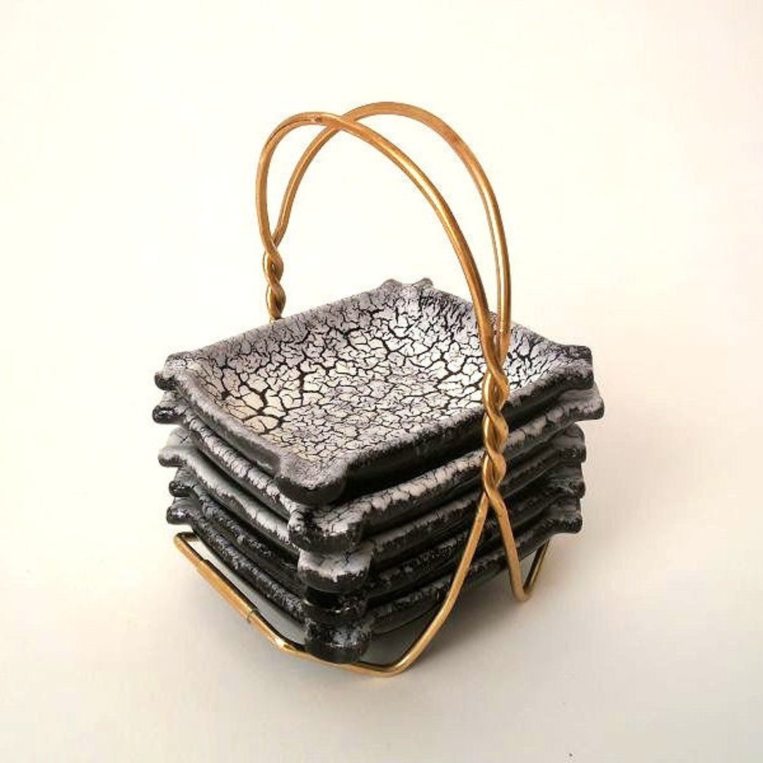 Vintage Stackable Ceramic Ashtray Set of Five Jasba Series Cortina, 50s ...