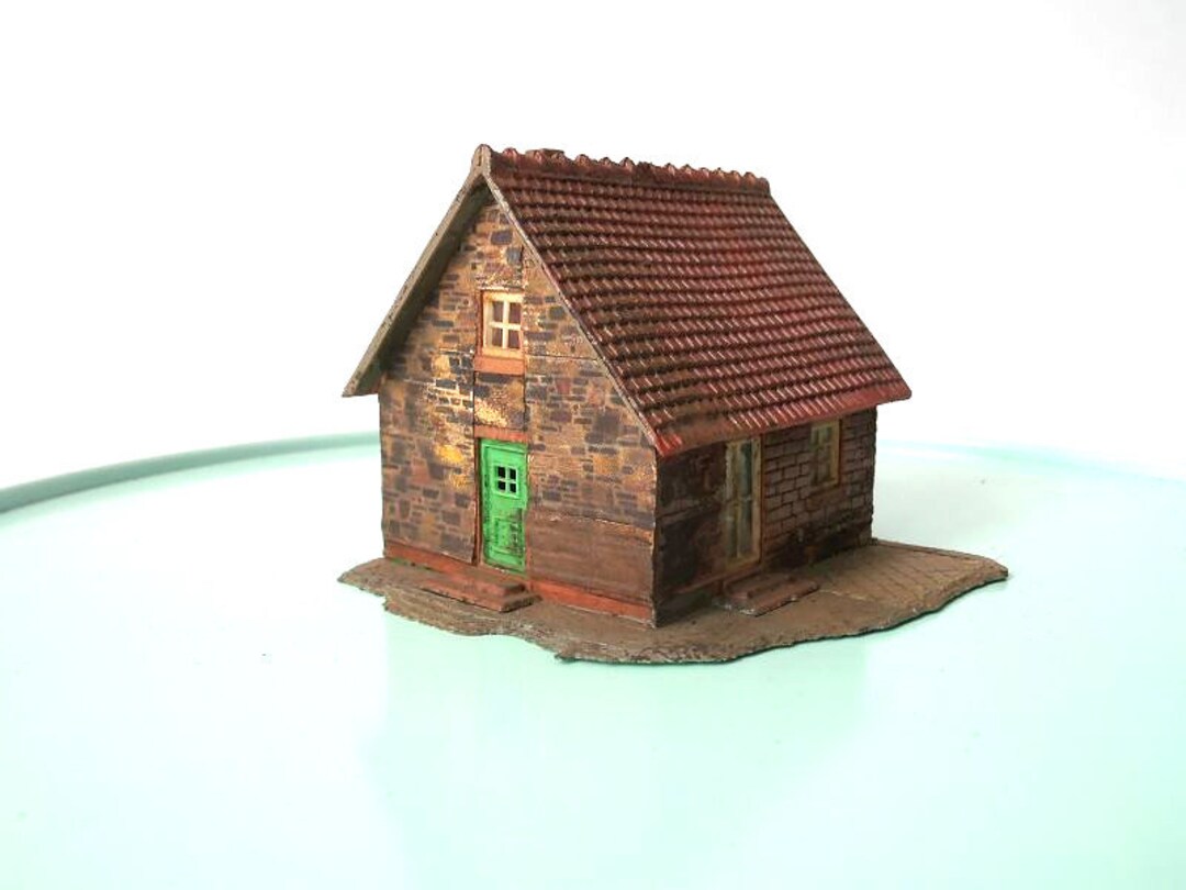 Vintage Model Train House, Architects Miniature House, Mcm Model ...