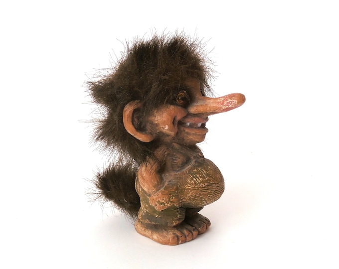 Vintage Troll Figurine Nyform Troll Figure, Toy Troll Figures, Troll ...