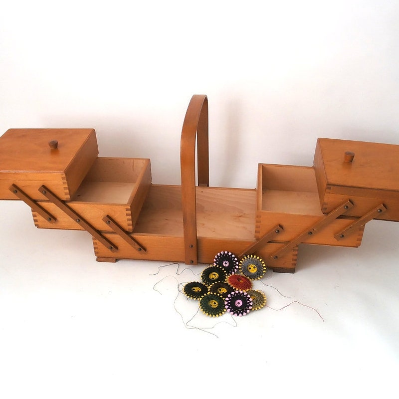 Vintage Sewing Box - Etsy