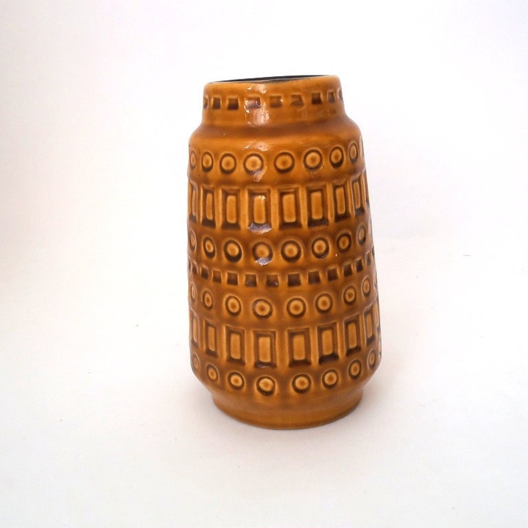 Small Vintage 70s Vase Made by Scheurich Design Inka, Ceramic Vase West ...