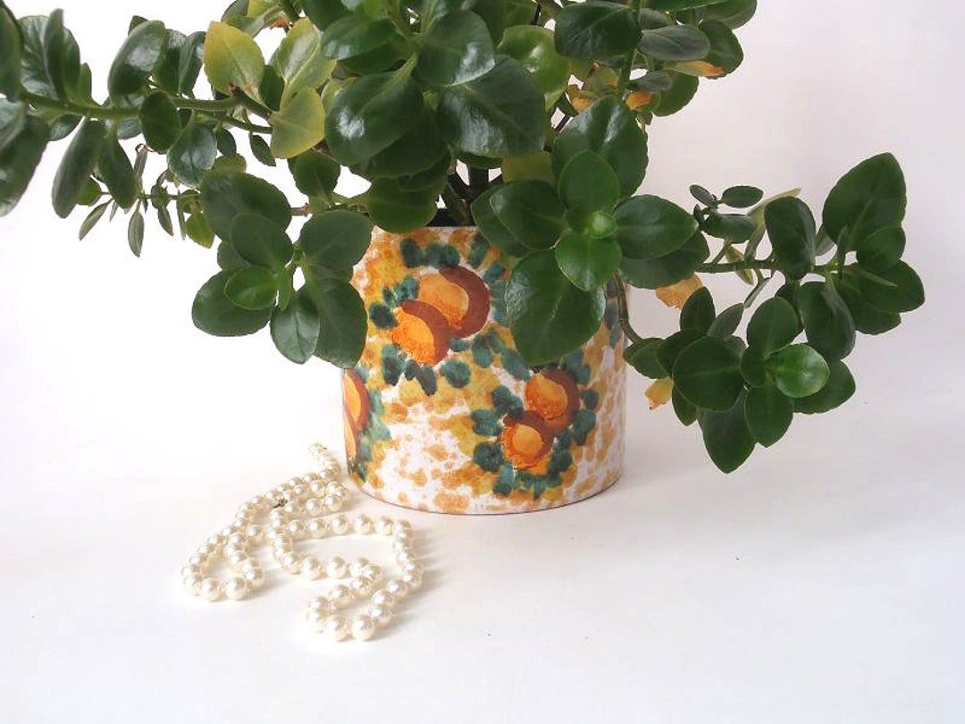 Vintage Ceramic Planter 70s, Indoor Plant Pot, Flower Pot, Pottery ...