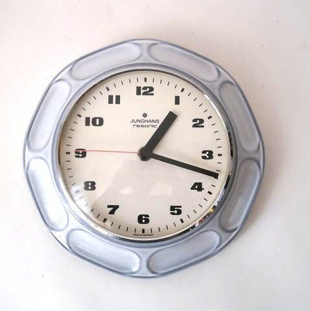 Vintage Ceramic Circular Wall Clock, Ceramic Kitchen Wall Clock West ...