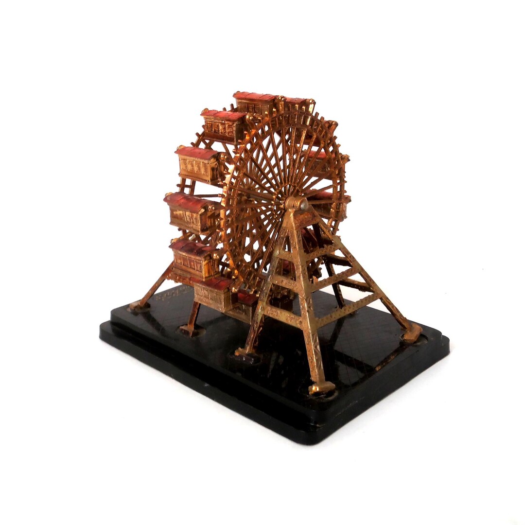 Vintage 50s 60s Souvenir Prater Ferris Wheel Travel Souvenir Austria ...