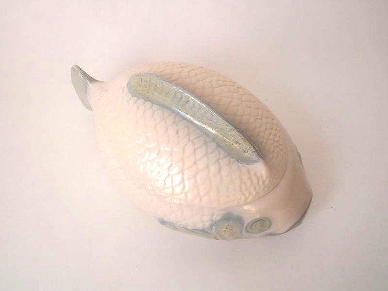 Vintage Fish Soup Tureen, Mid Century Fish Terrine, Lidded Fish Dish ...