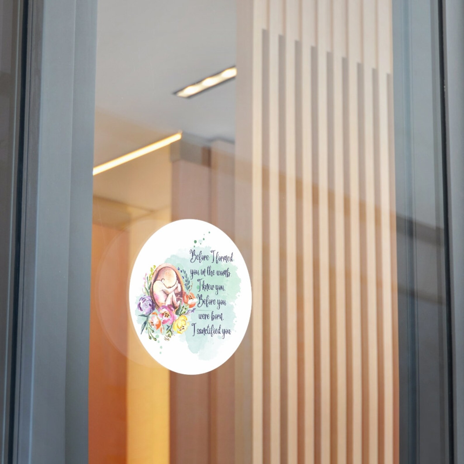 Jeremiah 1:5 Pro-life Christian Sticker, Choose Life Sticker, Anti ...