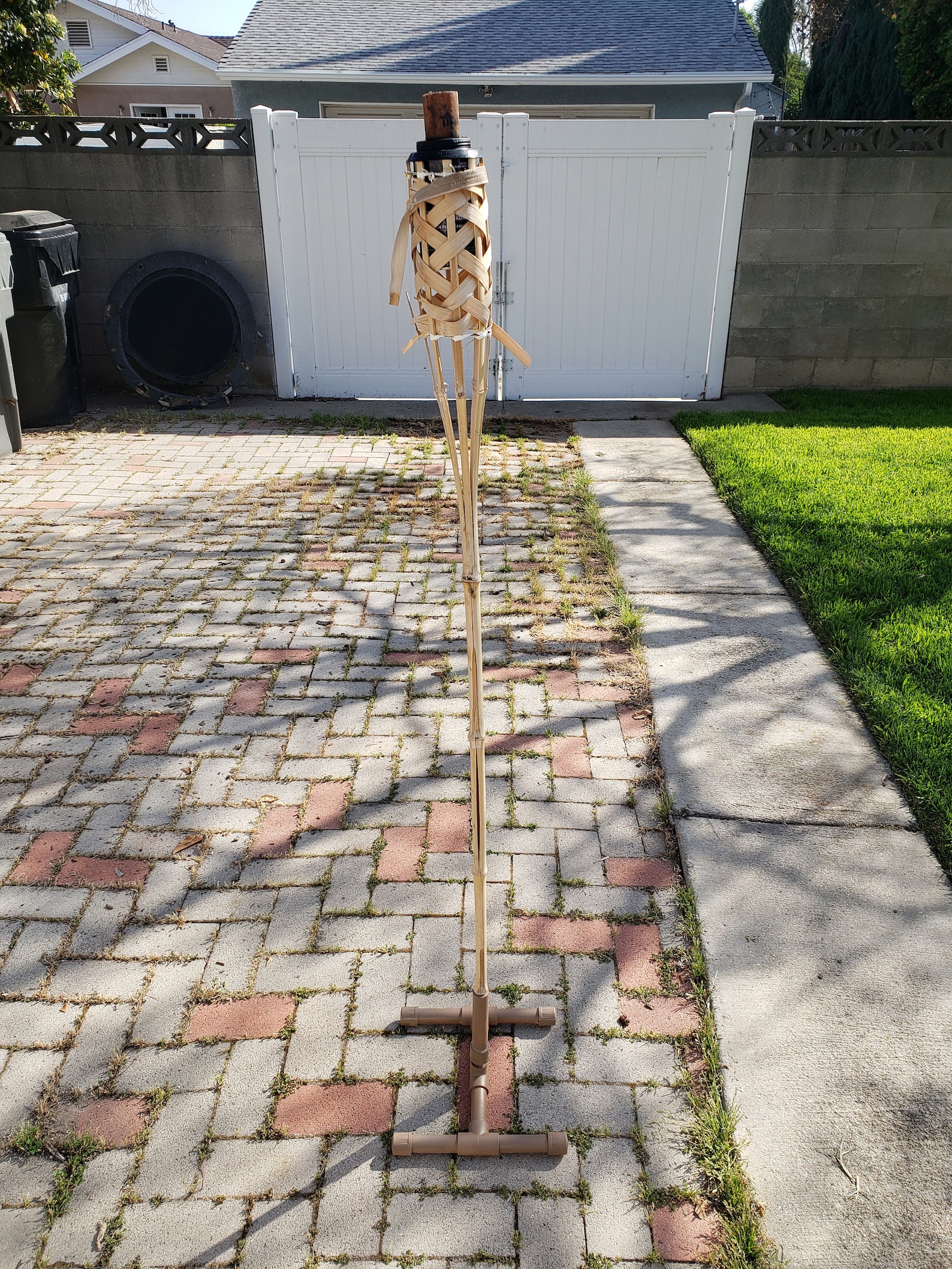 Tiki Torch Stands Set of Four. 4 Stands Only. Tiki Torches Not Included ...