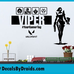 Valorant Viper - Personalized Wall Decal - Etsy