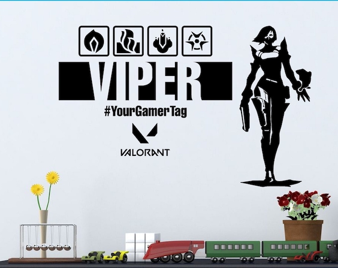Valorant Viper Personalized Wall Decal - Etsy