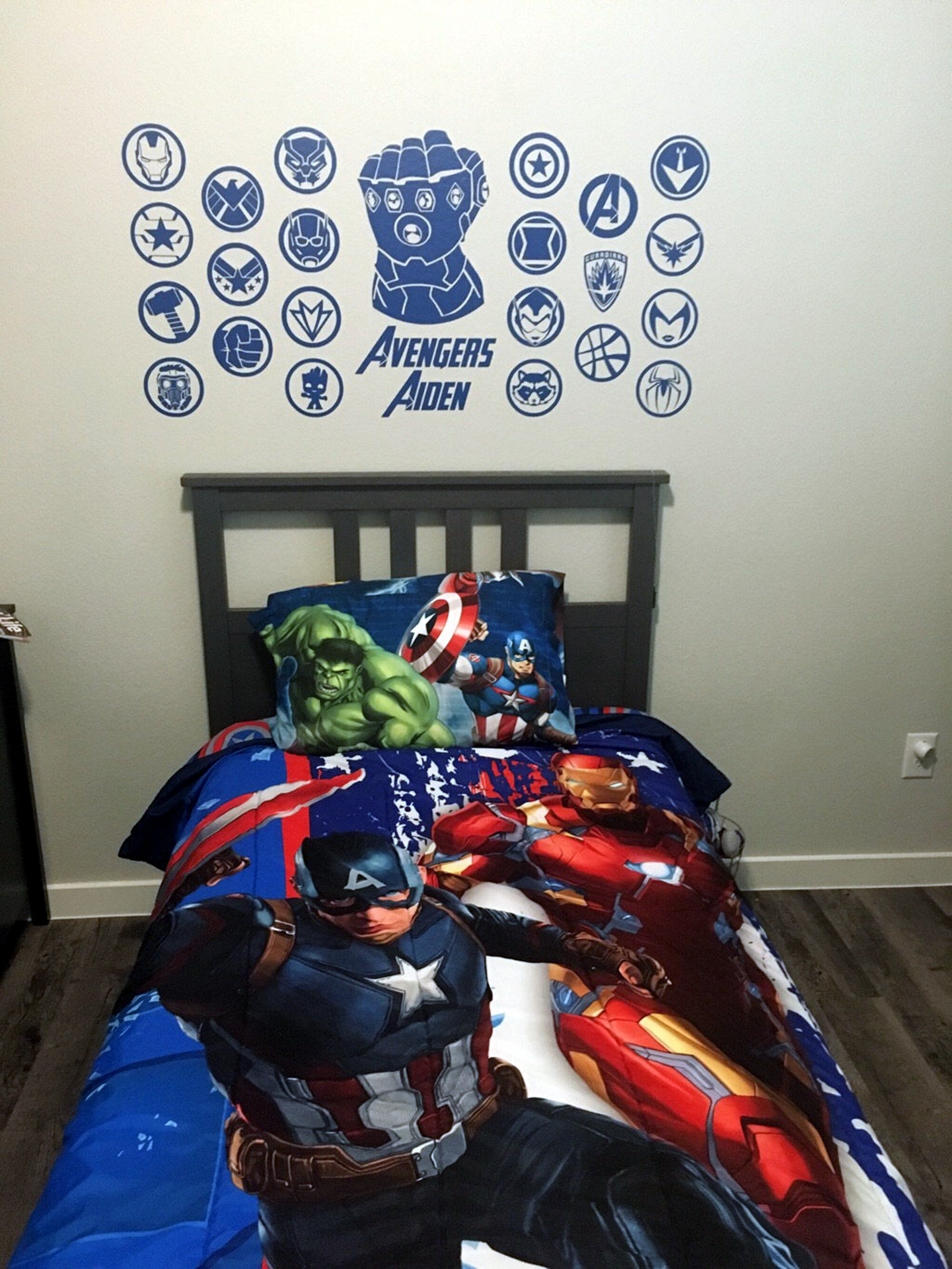 The Avengers Endgame Wall Decal Personalized Superhero - Etsy