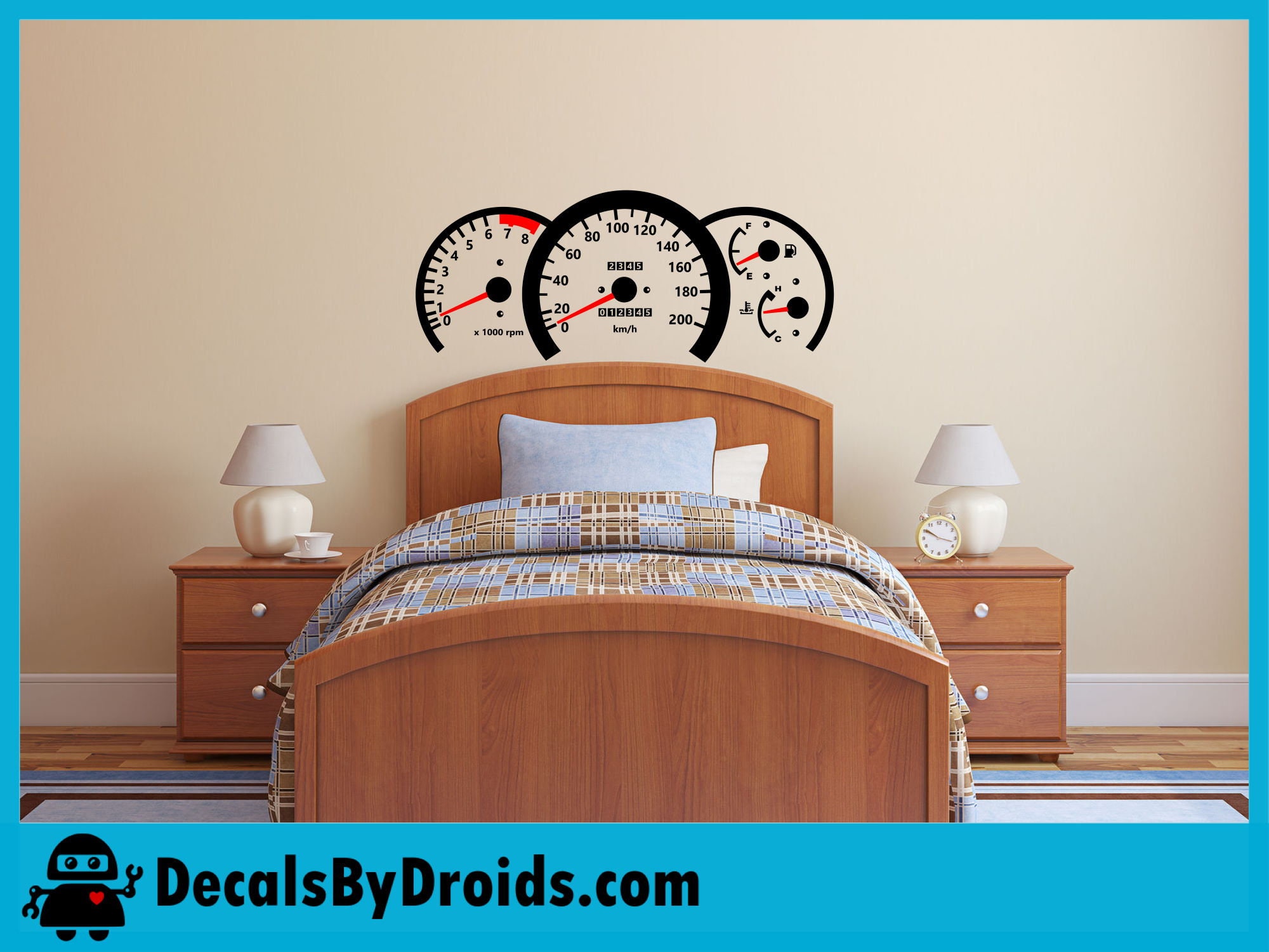 Race Car Speedometer Wall Decal for Boys Room - Etsy