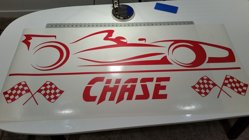 Formula 1 Race Car With Personalized Name | Custom Vinyl Wall Decal for ...
