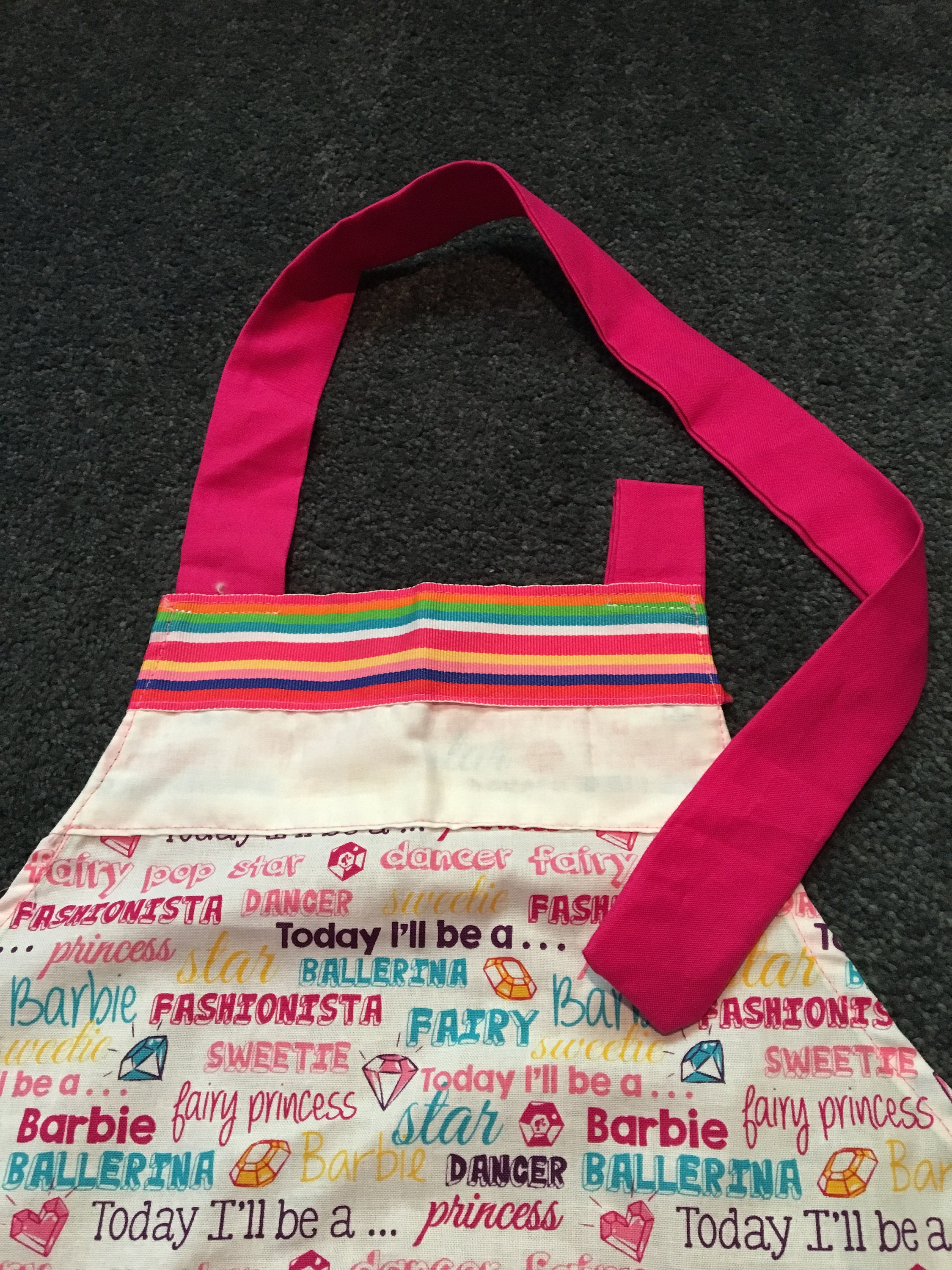 Barbie Art Smock , Barbie Apron, Pink Apron - Etsy
